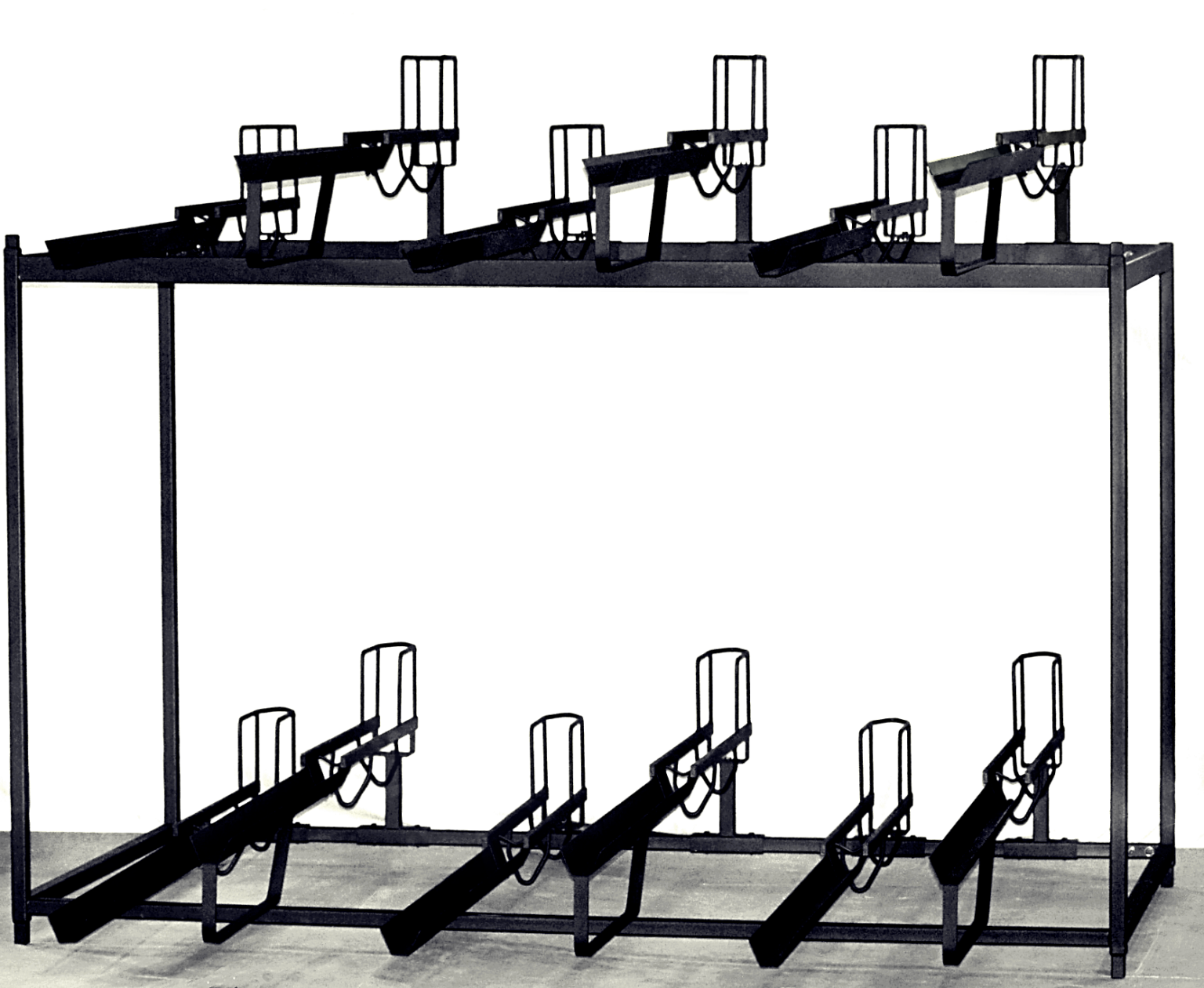 Wall Double Decker | Tiered Bike Racks | Rudy Rack