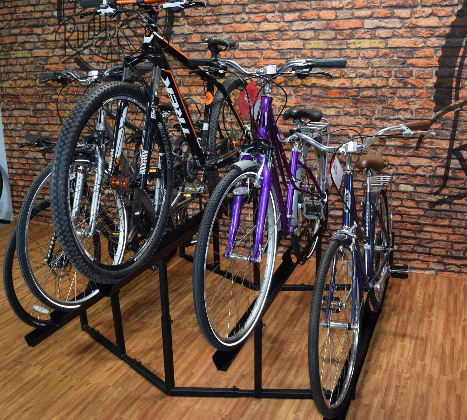 Double Highlighter | Floor Bike Racks | Rudy Rack