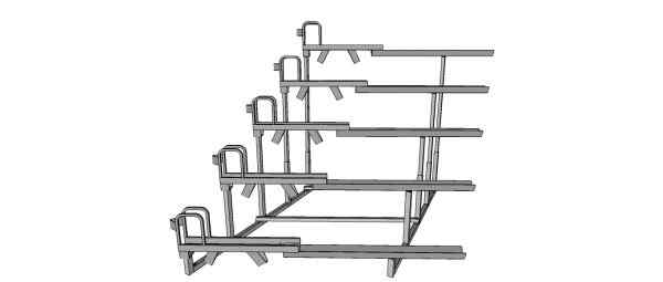 5-Bike Highlighter | Floor Bike Racks | Rudy Rack